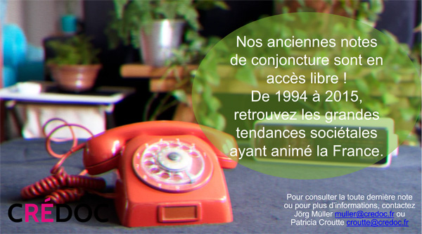 CRÉDOC - Centre de Recherche pour l'Étude et l'Observation des ...